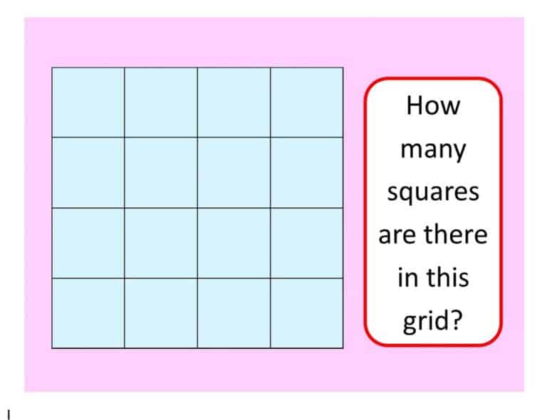 HOW MANY SQUARES ARE THERE IN THIS GRID?
